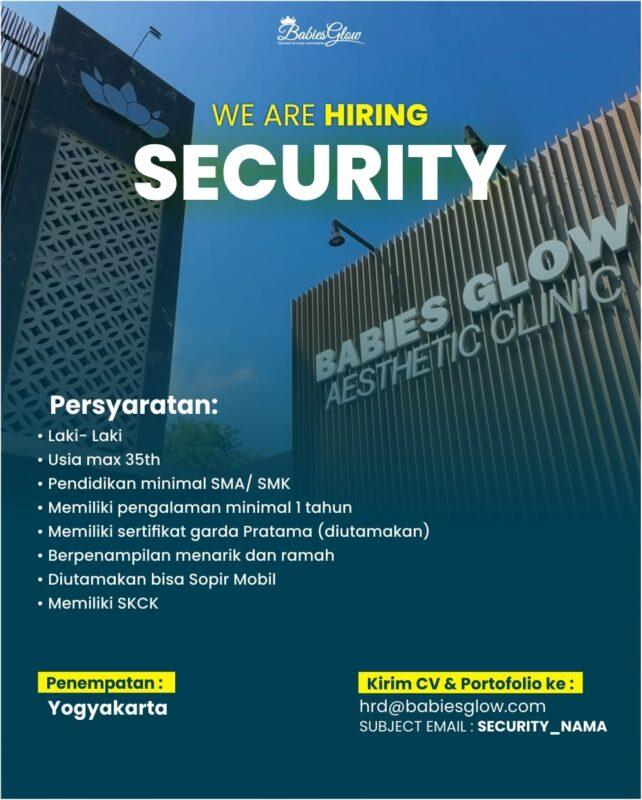 Lowongan Kerja Security di Babies Glow - LokerJogja.ID