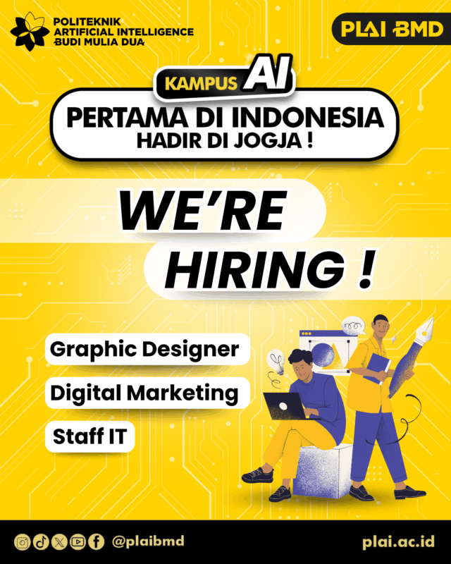 Lowongan Kerja Graphic Designer - Digital Marketing - Staff IT di Politeknik Artificial ...