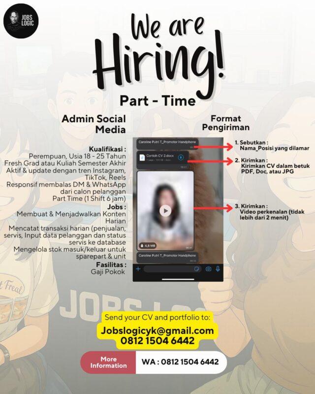 Lowongan Kerja Admin Social Media di Jobs Logic - LokerJogja.ID
