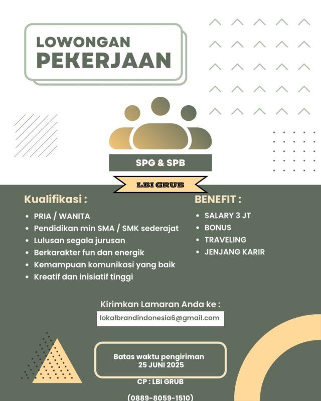 Lowongan Kerja SPG & SPB di Local Brand - LokerJogja.ID