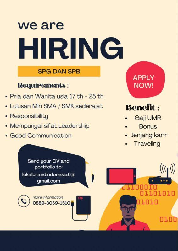 Lowongan Kerja SPG & SPB di Local Brand - LokerJogja.ID
