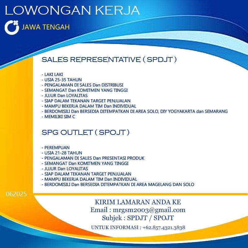 Lowongan Kerja Sales - SPG di OCare Makmur Sejahtera - LokerJogja.ID