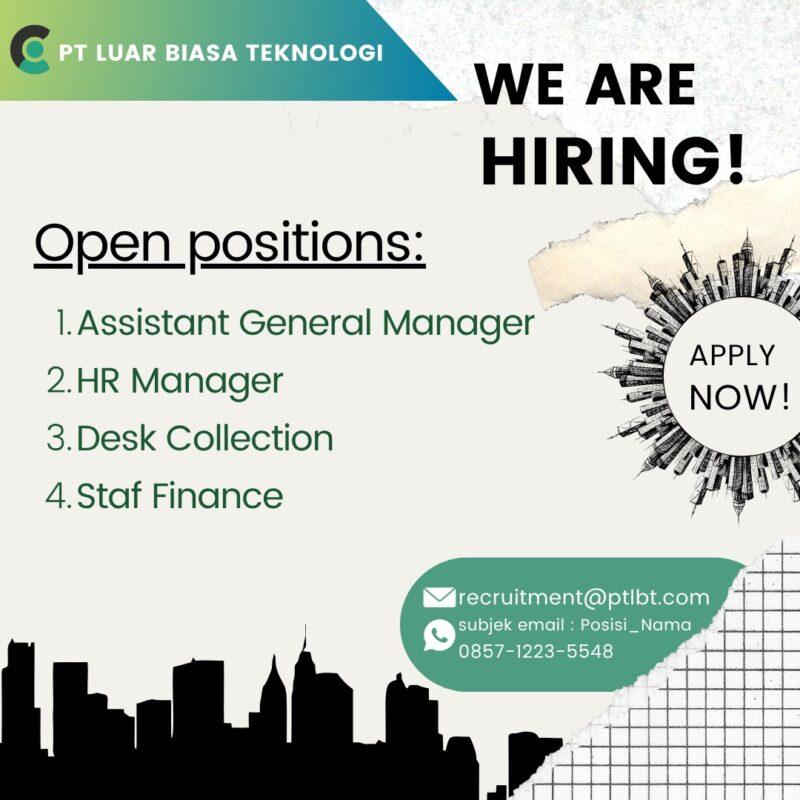 Lowongan Kerja Assistant General Manager - HR Manager - Desk Collection ...