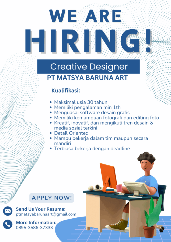 Lowongan Kerja Creative Designer di PT. Matsya Baruna Art - LokerJogja.ID