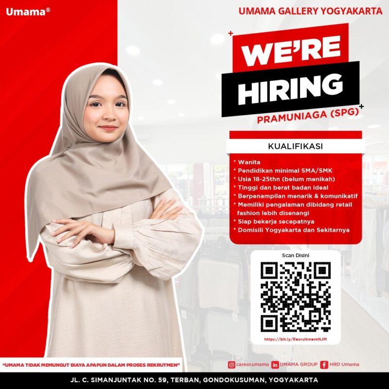 Lowongan Kerja Pramuniaga (SPG) - Pramuniaga (SPB) di PT. Nushel Jaya Mandiri (Umama Gallery ...