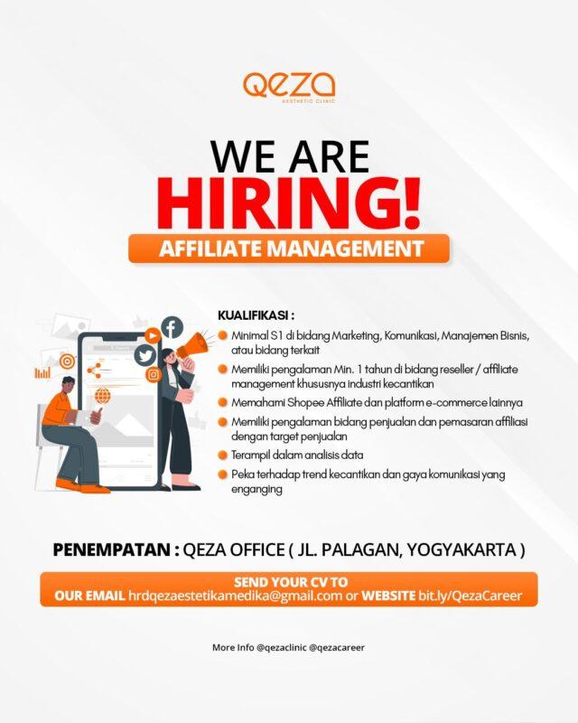 Lowongan Kerja Affiliate Management di PT. Qeza Estetika Medika ...