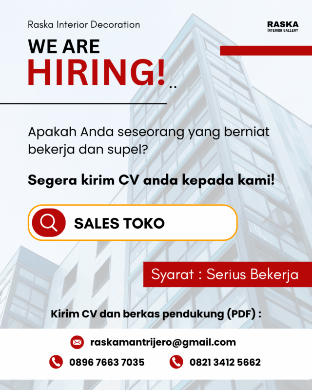 Lowongan Kerja Sales Toko di Raska Decor - LokerJogja.ID