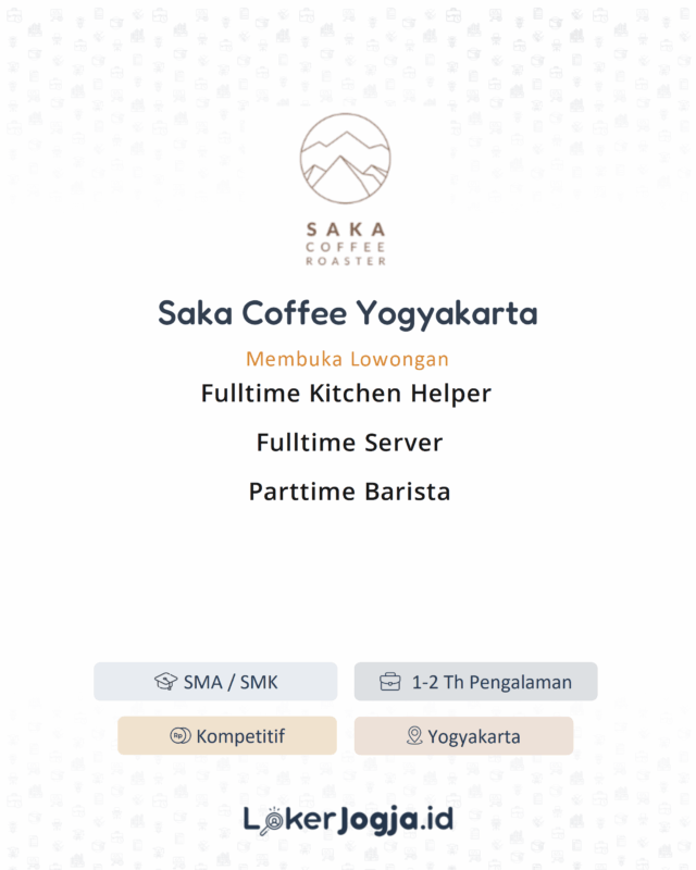 Lowongan Kerja Fulltime Kitchen Helper - Fulltime Server - Parttime ...