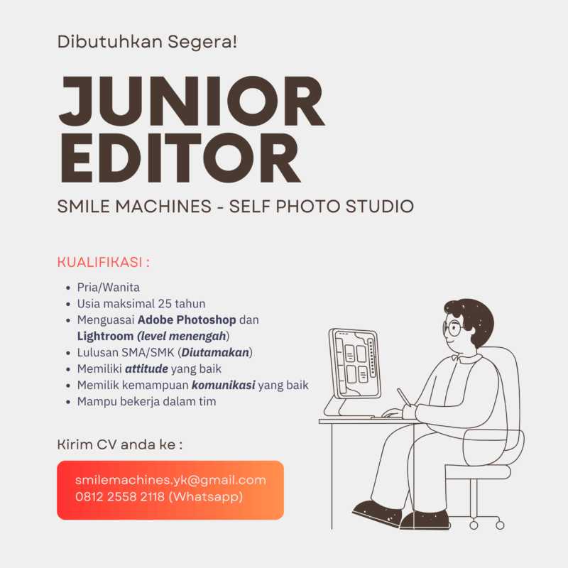 Lowongan Kerja Junior Editor di Smile Machines - LokerJogja.ID