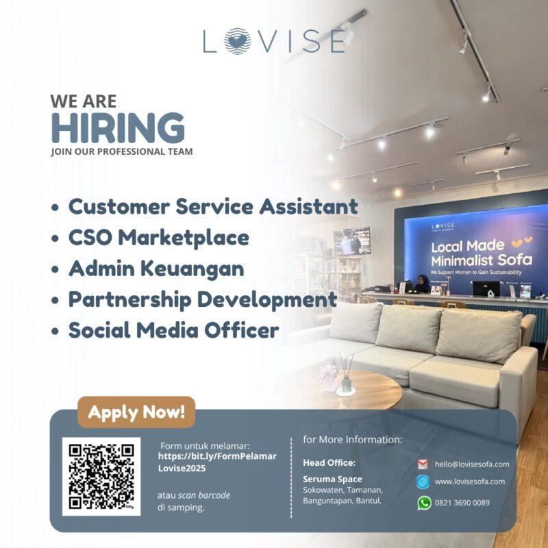 Lowongan Kerja Customer Service Assistant - CSO Marketplace - Admin Keuangan - Partnership ...