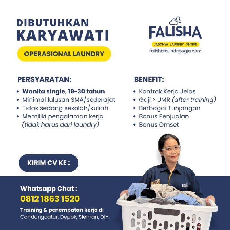 Lowongan Kerja Operasional Laundry di Falisha Laundry - LokerJogja.ID