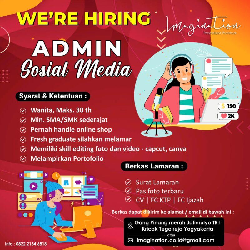 Lowongan Kerja Operator Komputer - Admin Sosial Media di Imagination Photobook - LokerJogja.ID
