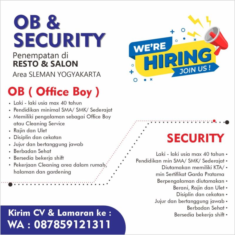 Lowongan Kerja OB (Office Boy) - Security di Journey Coffee & Eatery ...