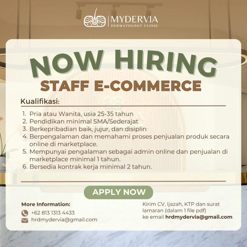 Lowongan Kerja Staff E-Commerce di Klinik Utama Mydervia Dermatologi ...