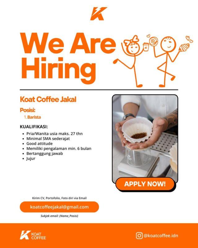 Lowongan Kerja Barista - Cook di Koat Coffee Yogyakarta - LokerJogja.ID