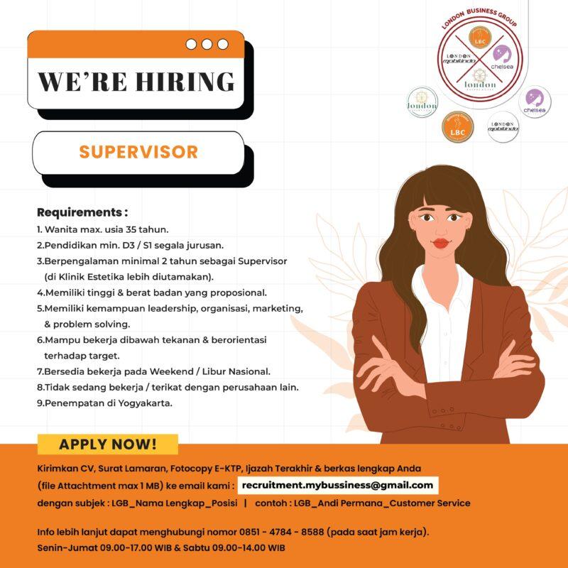 Lowongan Kerja Supervisor - Supervisor Salon Kecantikan - Sales Executive - Sekretaris ...