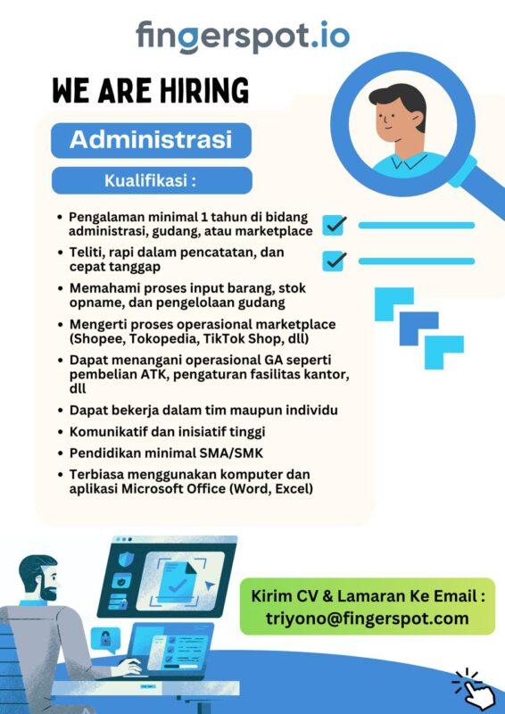 Lowongan Kerja Administrasi di PT. Biometrik Citra Merapi - LokerJogja.ID
