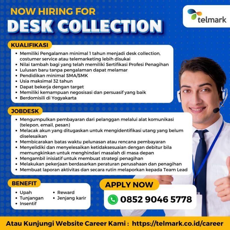 Lowongan Kerja Desk Collection di PT. Telmark Integrasi - LokerJogja.ID