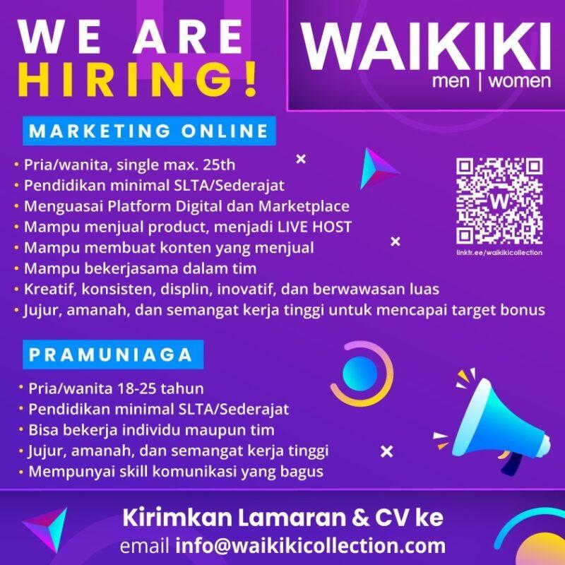 Lowongan Kerja Marketing Online - Pramuniaga di PT. Wangsa Kharisma Karya - LokerJogja.ID