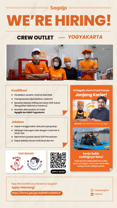 Lowongan Kerja Crew Outlet di SAGALA - LokerJogja.ID