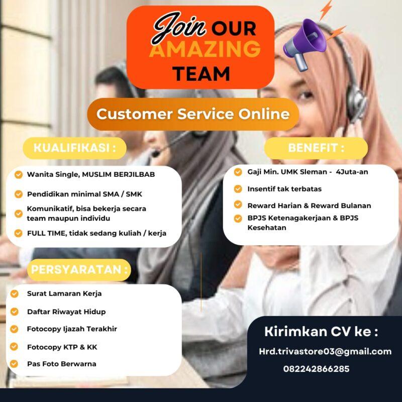 Lowongan Kerja Customer Service Online di Trivastore - LokerJogja.ID