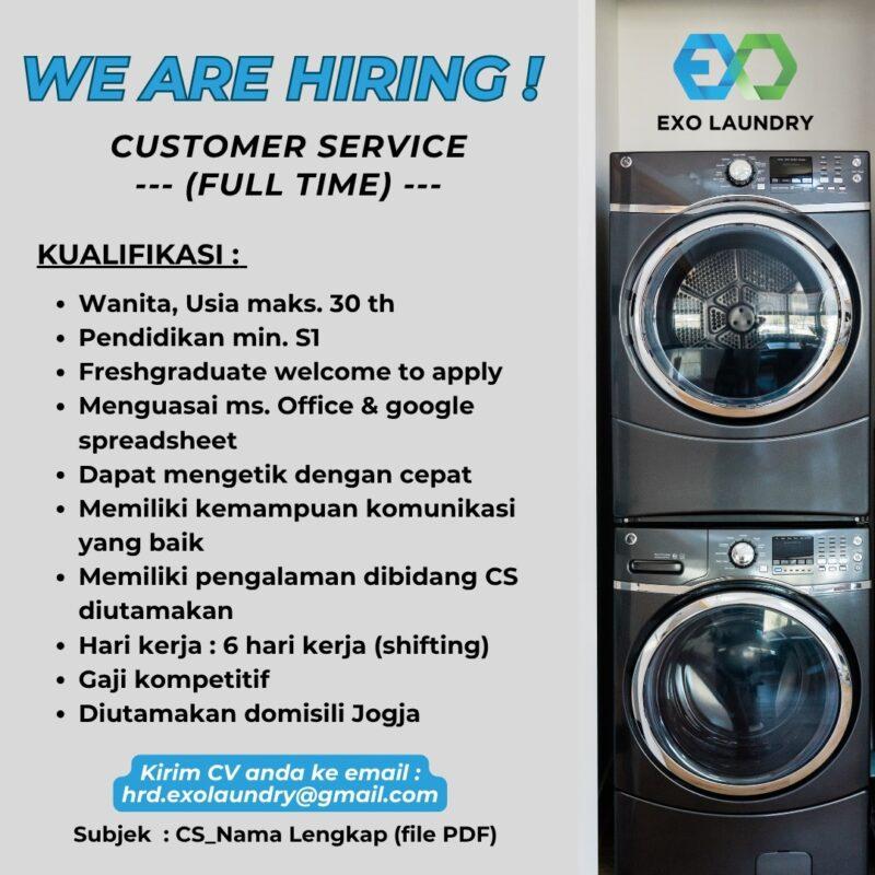 Lowongan Kerja Customer Service di EXO Laundry Jogja - LokerJogja.ID