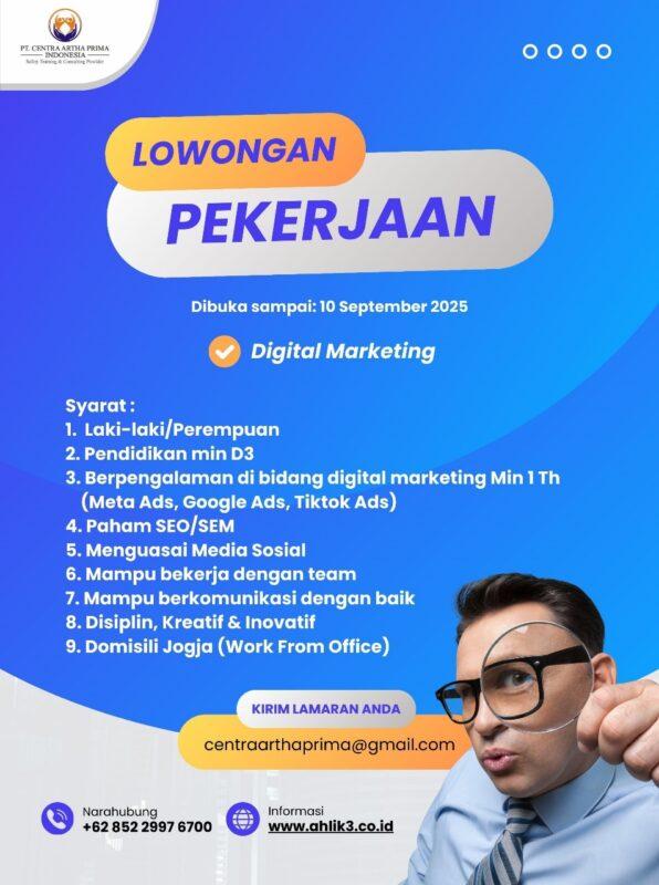 Lowongan Kerja Digital Marketing di PT. Centra Artha Prima Indonesia ...