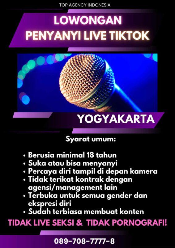 Lowongan Kerja Penyanyi Live Tiktok di PT. Luna Top Media - LokerJogja.ID