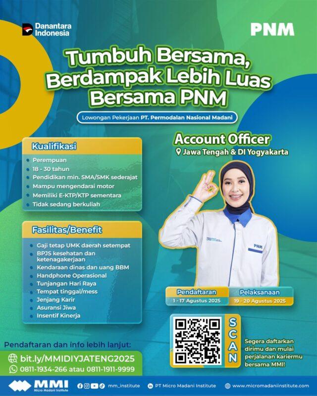 Lowongan Kerja Account Officer di PT. PNM - LokerJogja.ID
