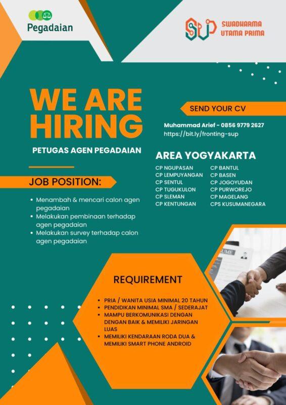 Lowongan Kerja Petugas Agen Pegadaian di PT. Swadharma Utama Prima ...