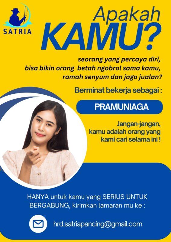 Lowongan Kerja Pramuniaga di SATRIA - LokerJogja.ID