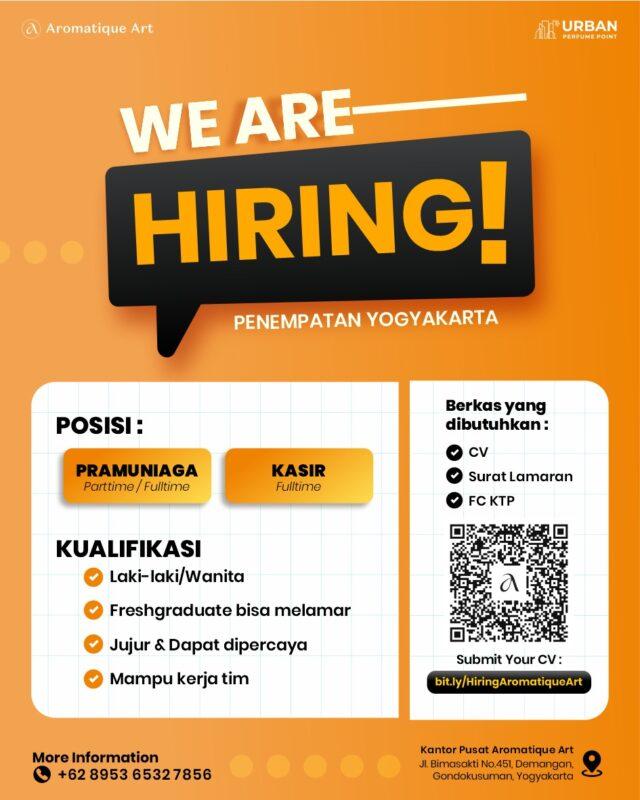 Lowongan Kerja Pramuniaga - Kasir di Urban Parfume Point - LokerJogja.ID
