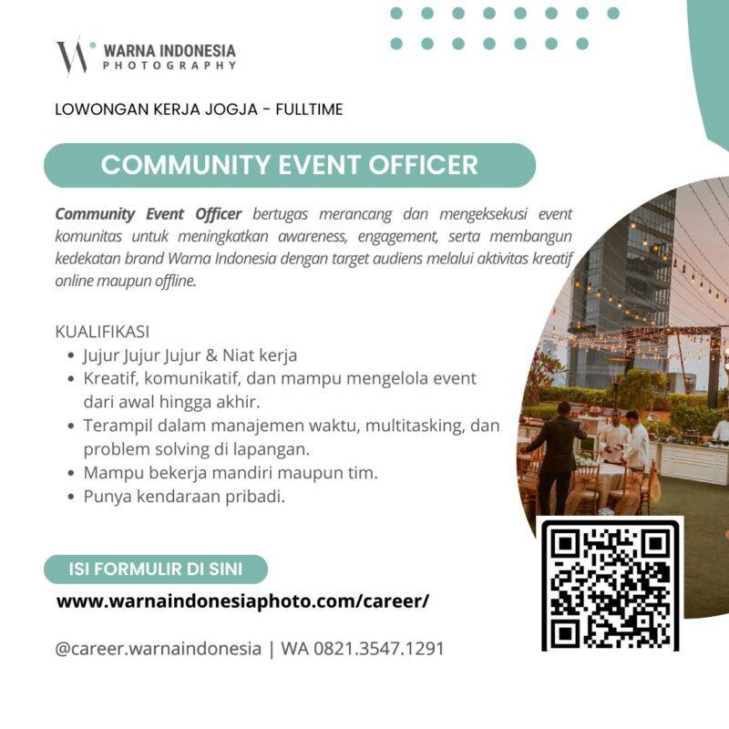 Lowongan Kerja Community Event Officer - Partnership Officer - Content ...