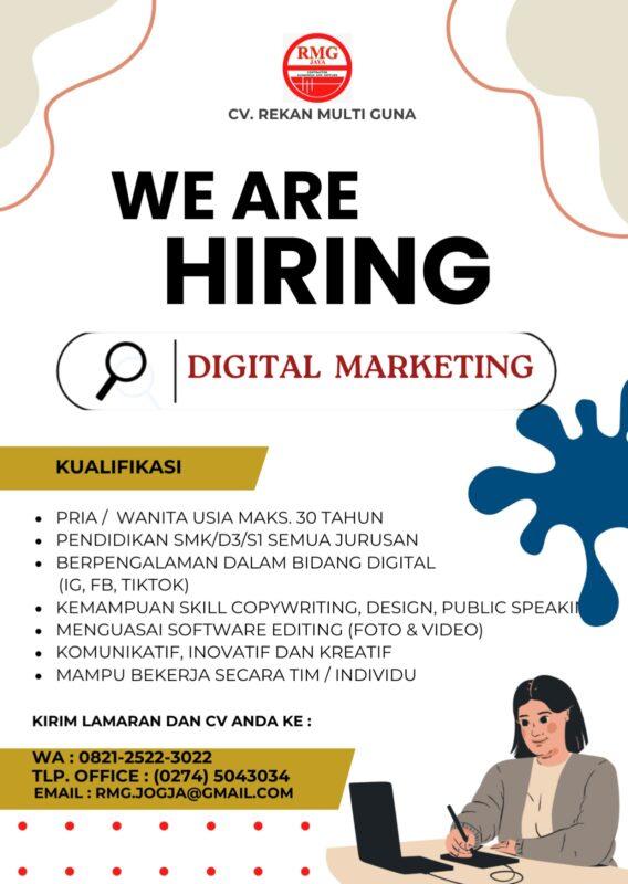 Lowongan Kerja Digital Marketing - Drafter di CV. Rekan Multi Guna - LokerJogja.ID