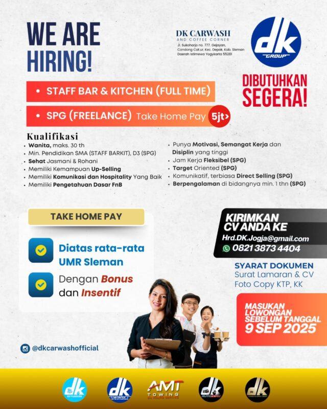 Lowongan Kerja Staff Bar & Kitchen (Full Time) - SPG (Freelance) di DK ...