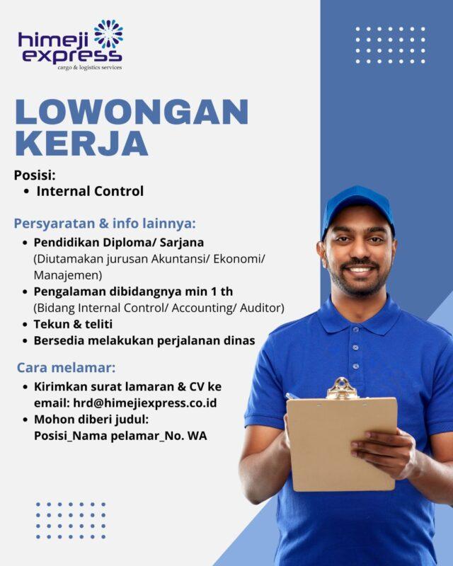 Lowongan Kerja Internal Control di Himeji Express - LokerJogja.ID
