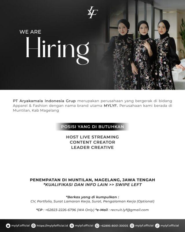 Lowongan Kerja Host Live Streaming - Content Creator - Leader Creative di PT. Aryakamala ...
