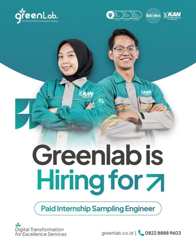 Lowongan Kerja Paid Internship Sampling Engineer di PT. Greenlab Indo ...