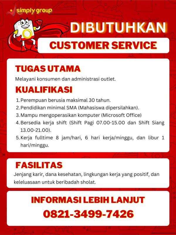 Lowongan Kerja Customer Service - Karyawan Produksi di Simply Fresh ...