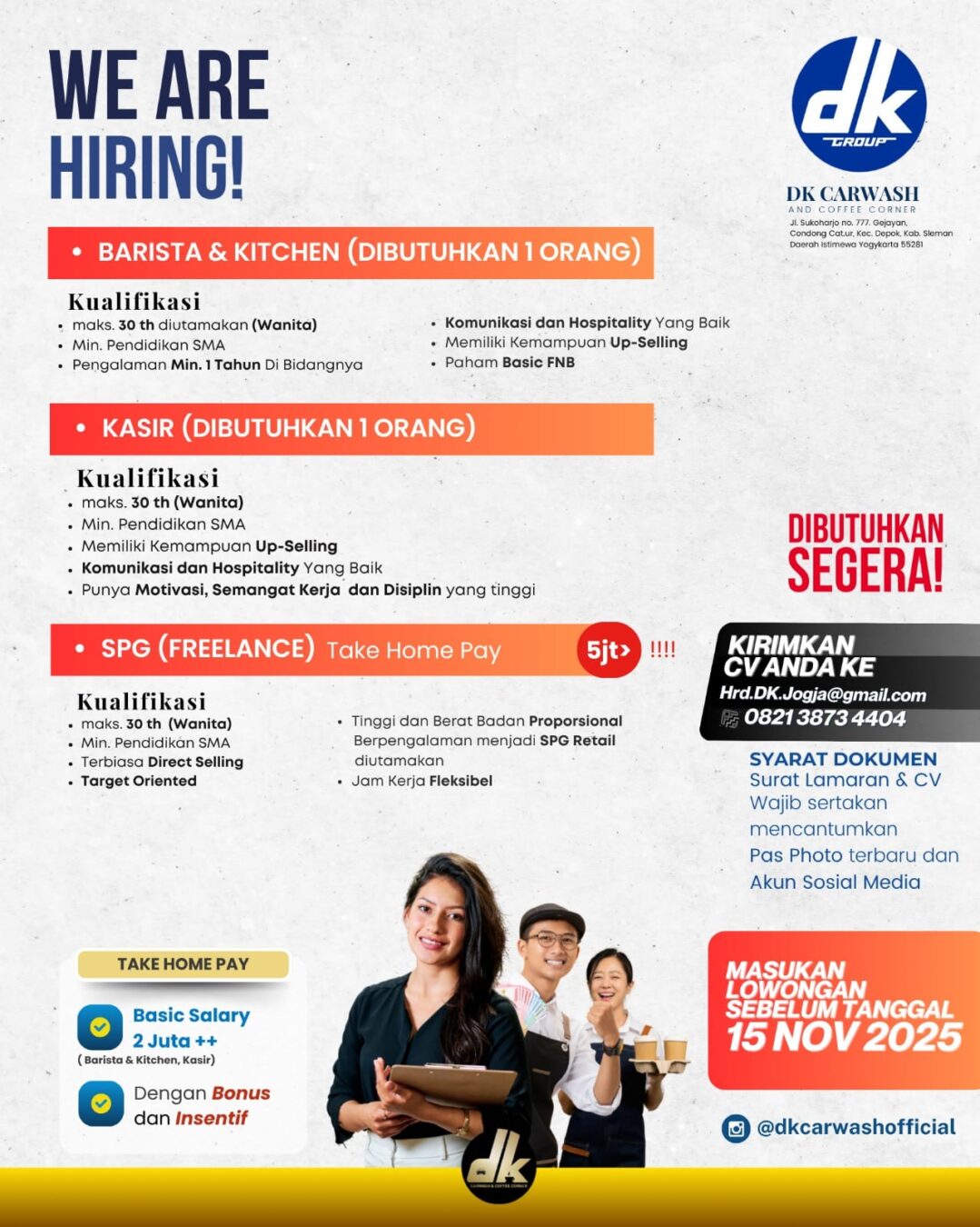 Lowongan Kerja Barista & Kitchen - Kasir - SPG (Freelance) di DK ...