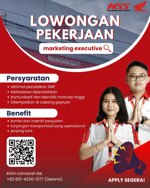Lowongan Kerja Marketing Executive - Sales di Nusantara Sakti Group - LokerJogja.ID