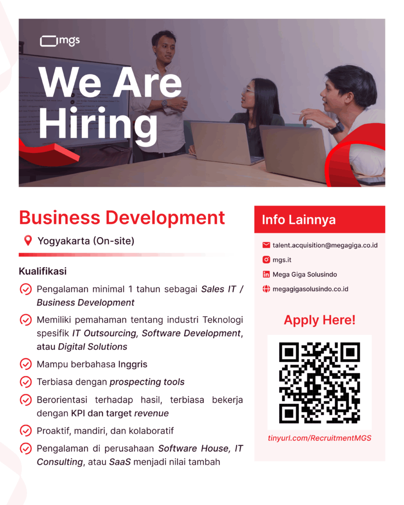 Lowongan Kerja Business Development - Software Engineer Junior - Software Engineer Middle di PT ...