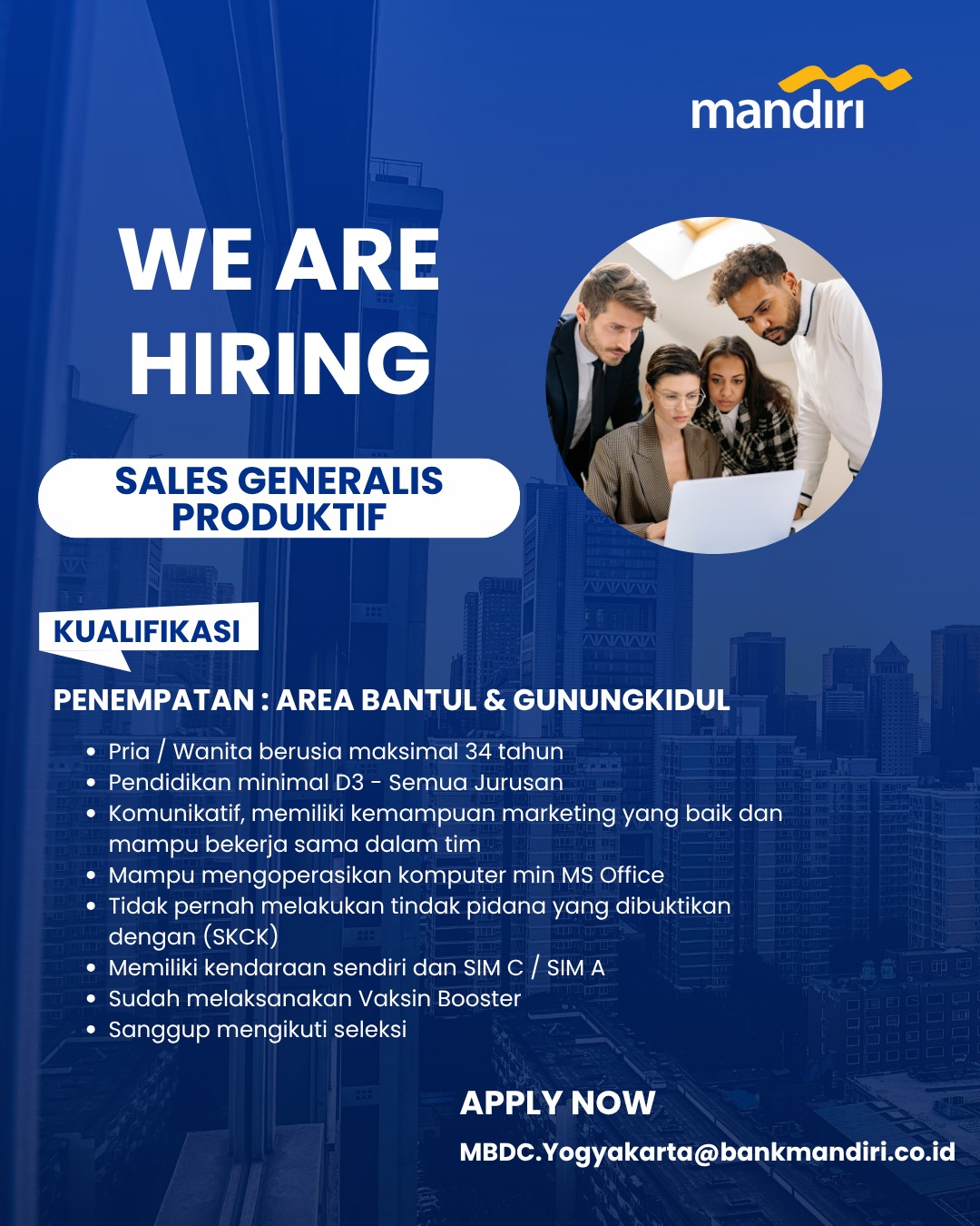 Lowongan Kerja Sales Generalis Produktif di PT. Bank Mandiri Persero ...