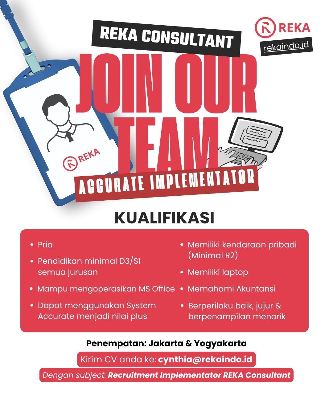 Lowongan Kerja Accurate Implementator di PT. Rekatama Kreasi Cipta ...