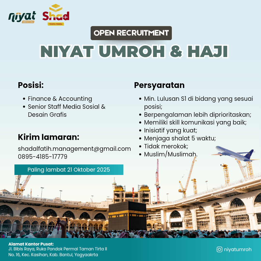 Lowongan Kerja Finance & Accounting - Senior Staff Media Sosial & Desain Grafis di PT. Shad Al ...