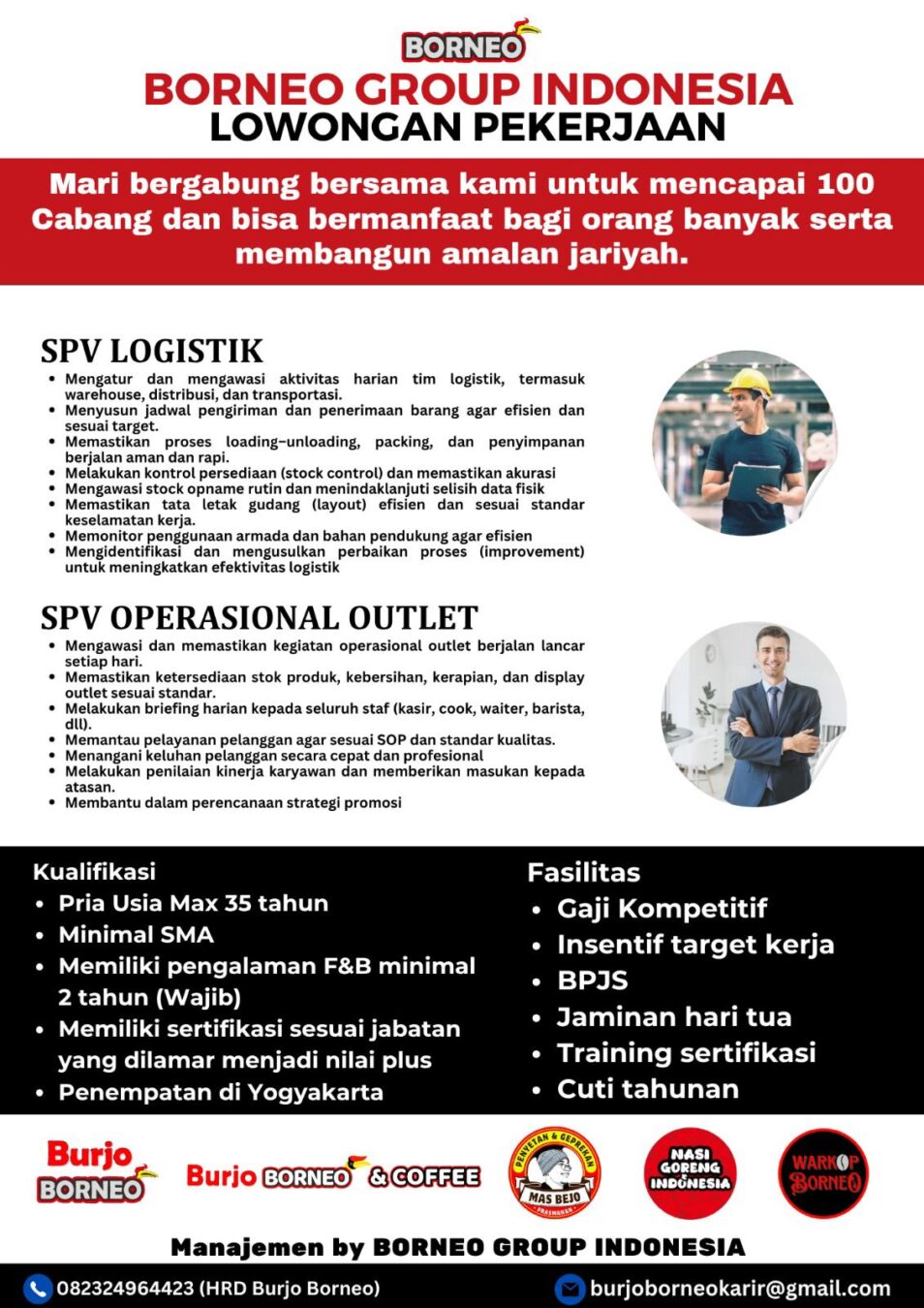 Lowongan Kerja SPV Logistik - SPV Operasional Outlet - Manager Outlet ...