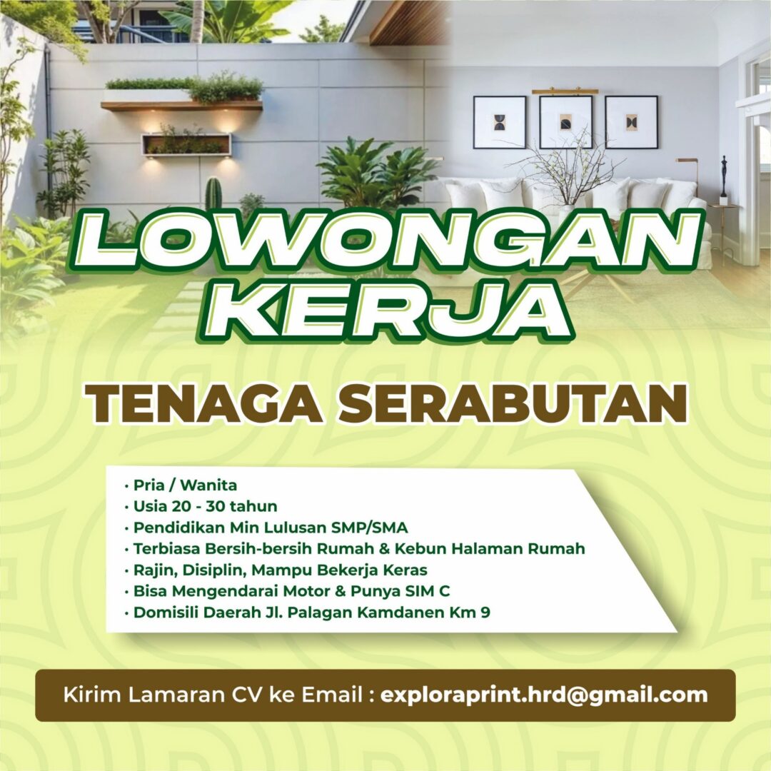 Lowongan Kerja Tenaga Serabutan di Explora Digital Printing - LokerJogja.ID