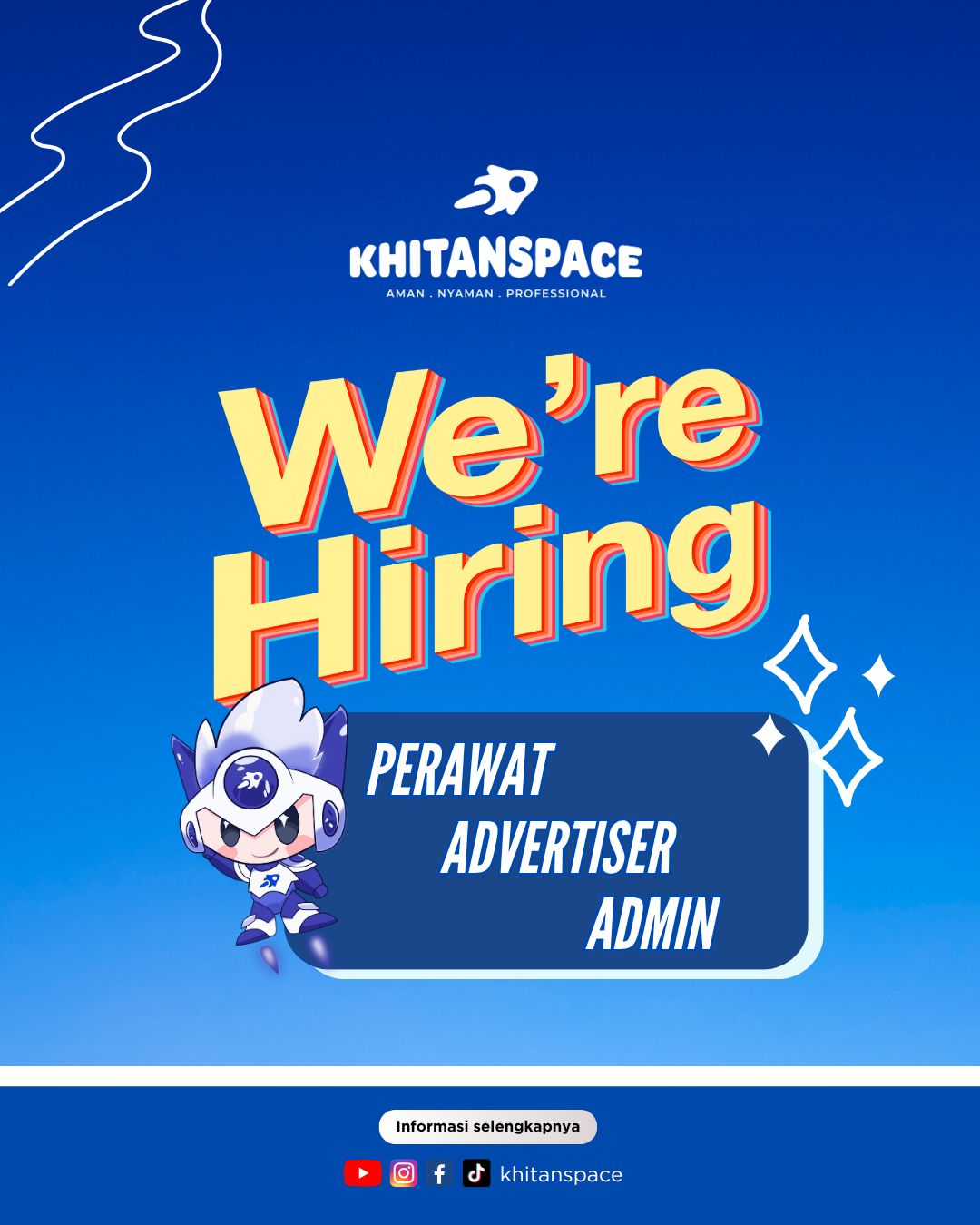 Lowongan Kerja Perawat - Advertiser - Admin di Khitan Space - LokerJogja.ID