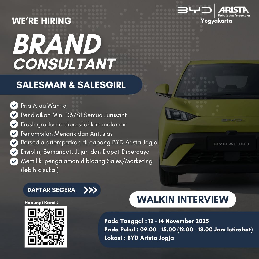 Lowongan Kerja Brand Consultant di PT. Arista Elektrika Indonesia Cab ...