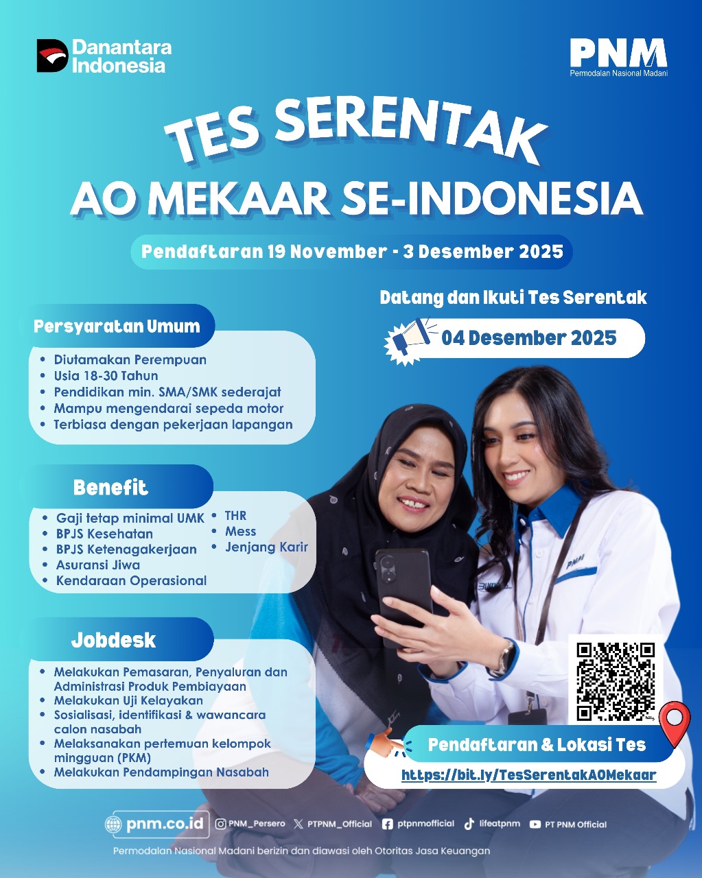 Lowongan Kerja AO Mekaar di PT. Micro Madani Institute - LokerJogja.ID